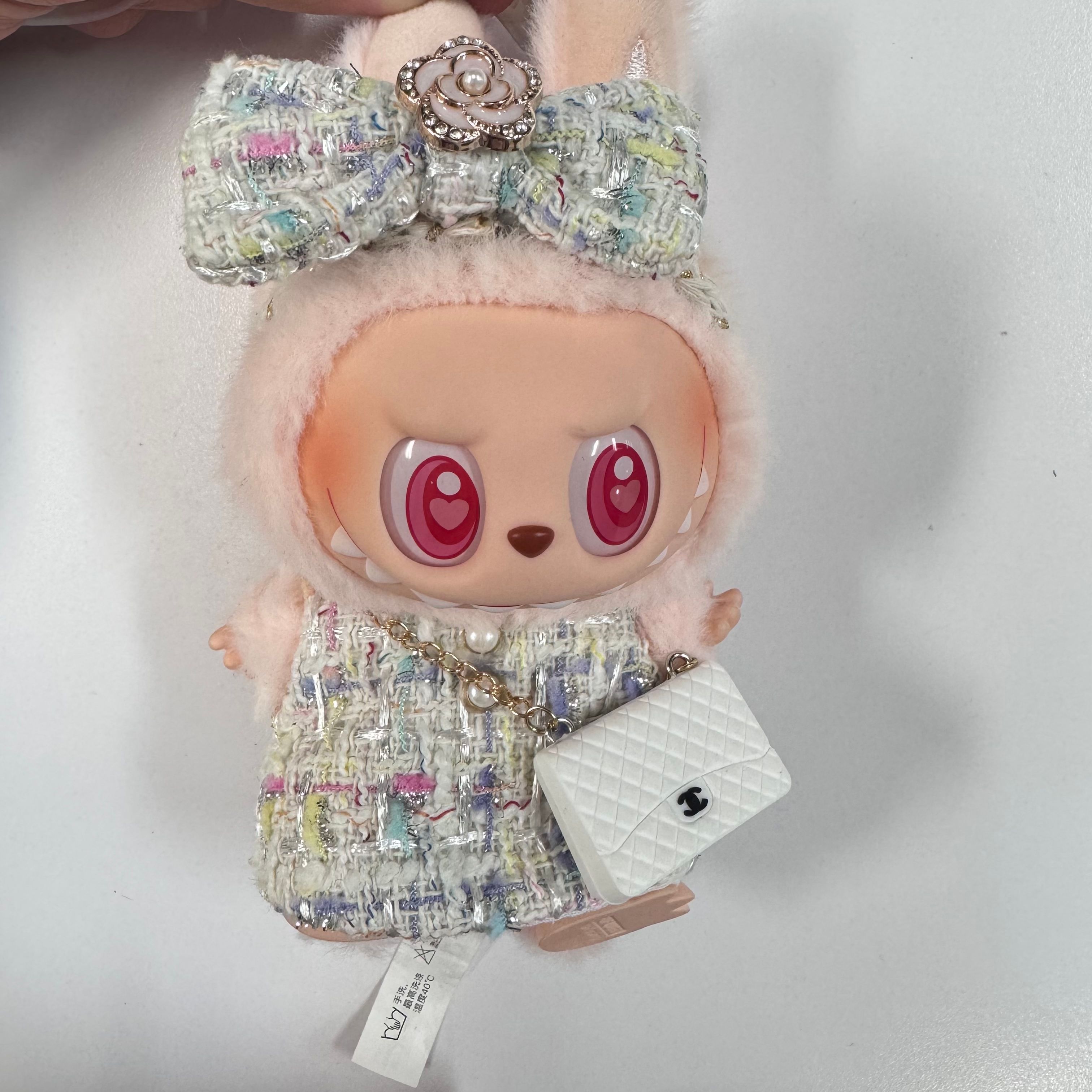 Labubu White Chanel Dress Set – Stylish Toy Collectible – Bubuworld